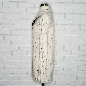 living doll | Tops | Living Doll Cream Colored Bird Tunic | Poshmark